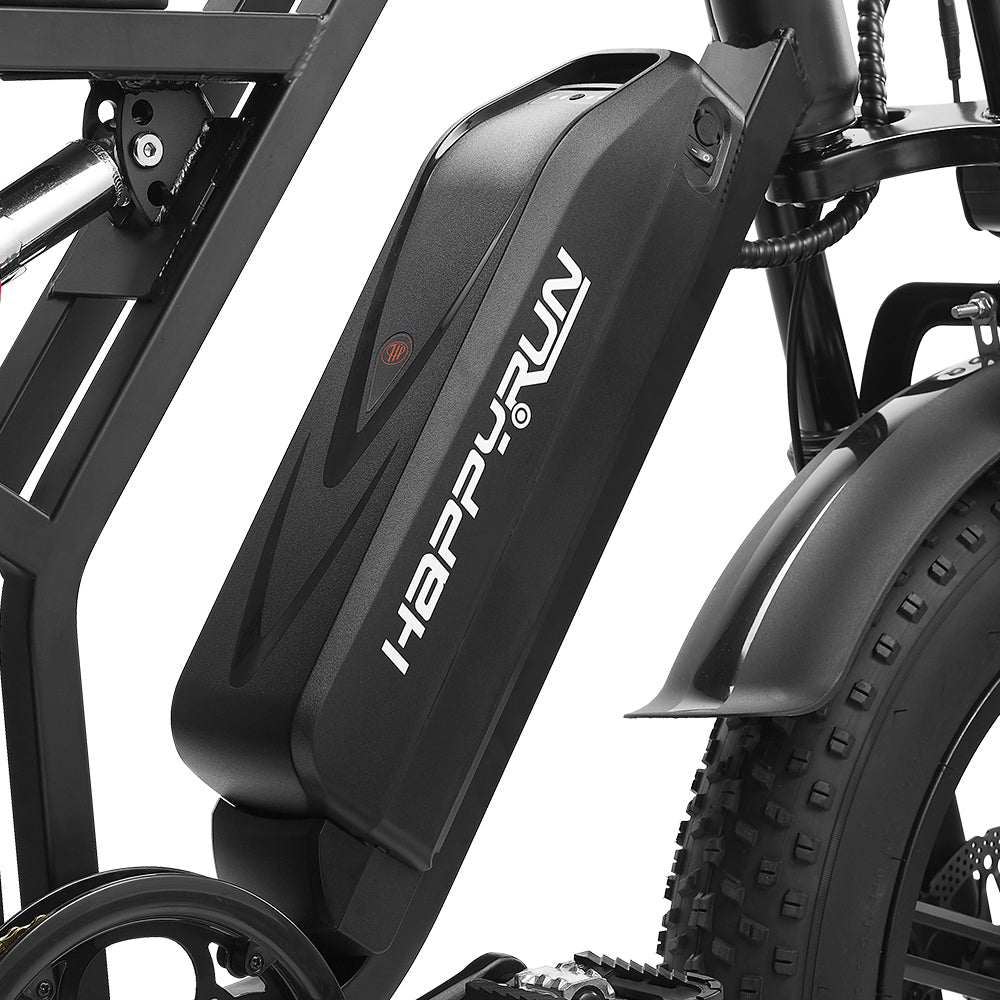 HappyRun G60 750W Electric Bike Fat Tire, Cafe Racer Ebike